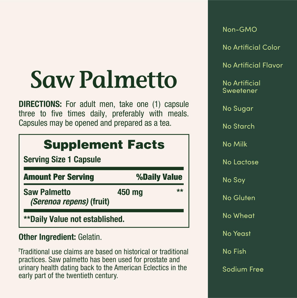 urinary health support with saw palmetto