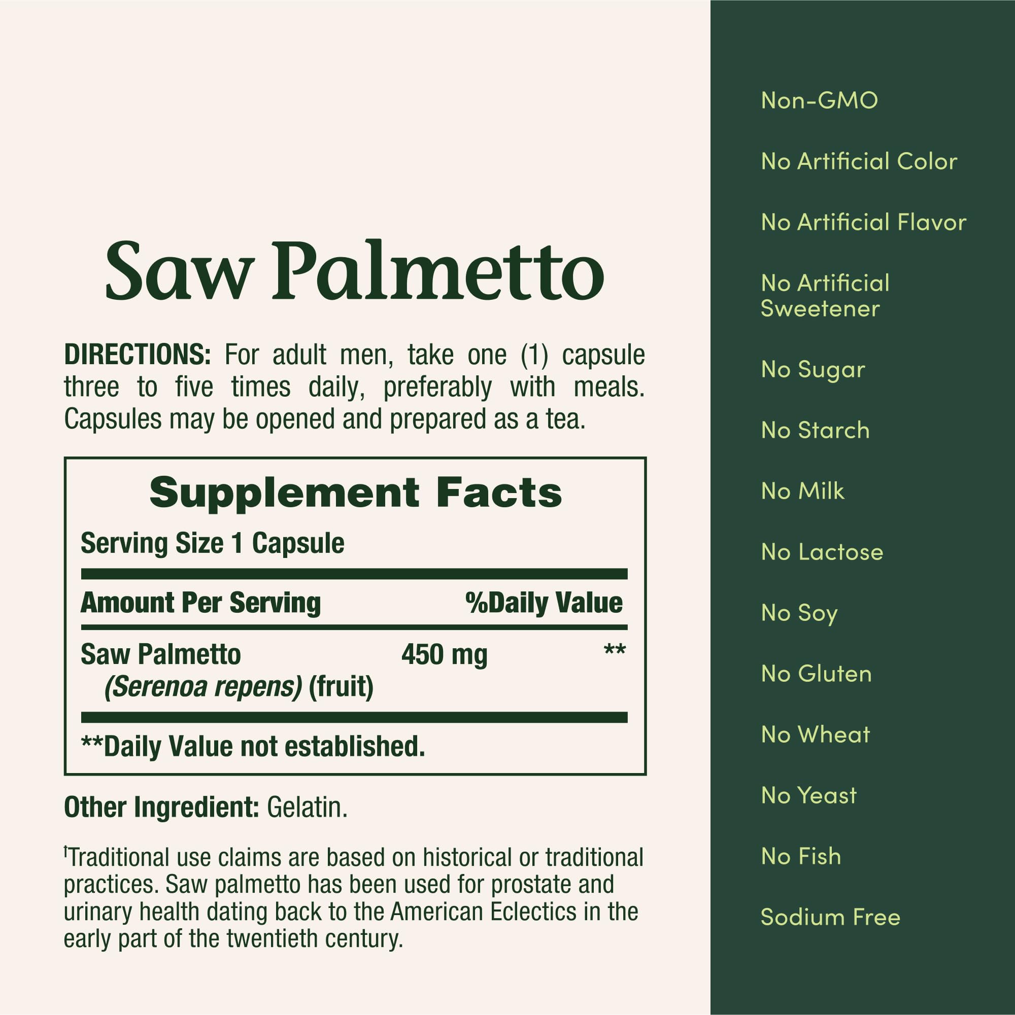 urinary health support with saw palmetto