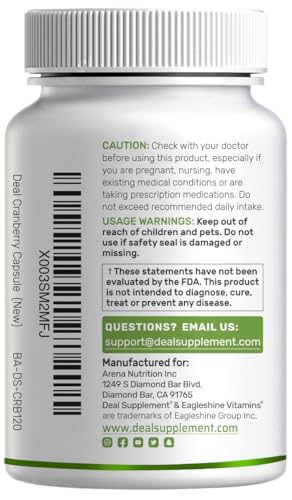 Urinary tract support with cranberry