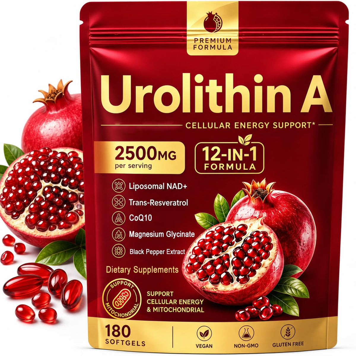 Urolithin A+ energy boosting softgels