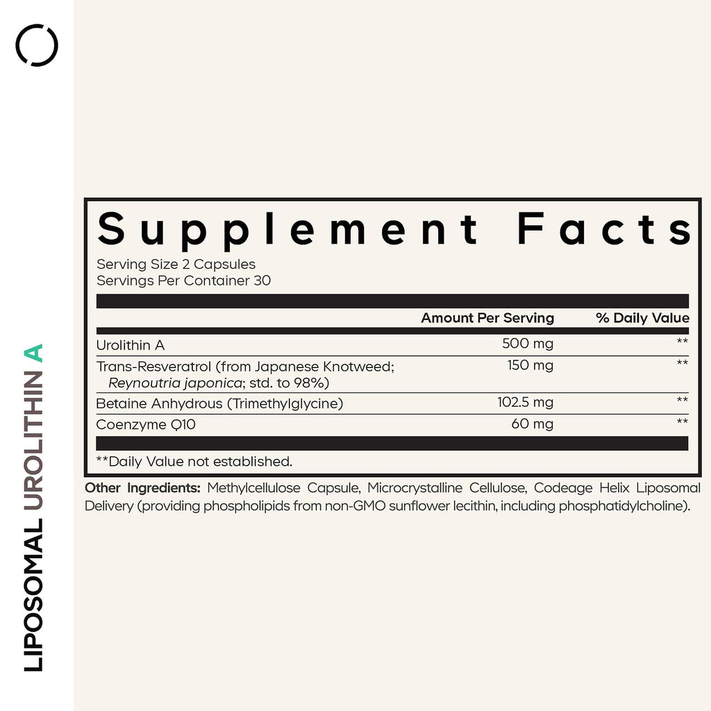 Urolithin A multivitamin for men