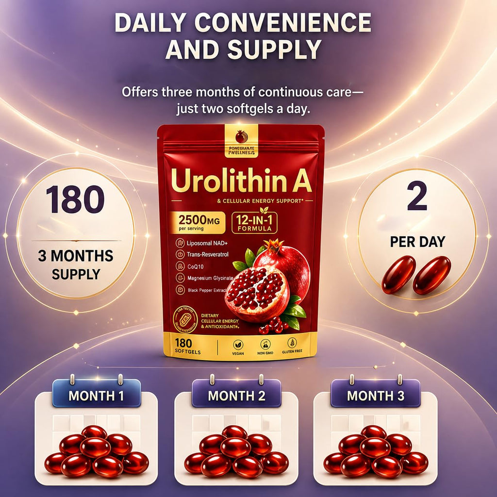 Urolithin A+ softgels for vitality