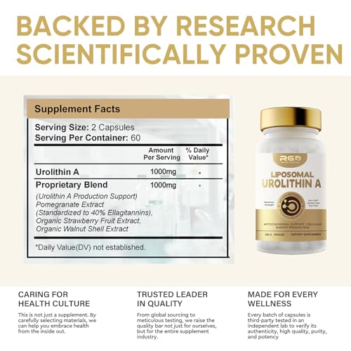 Urolithin A vitamins for longevity