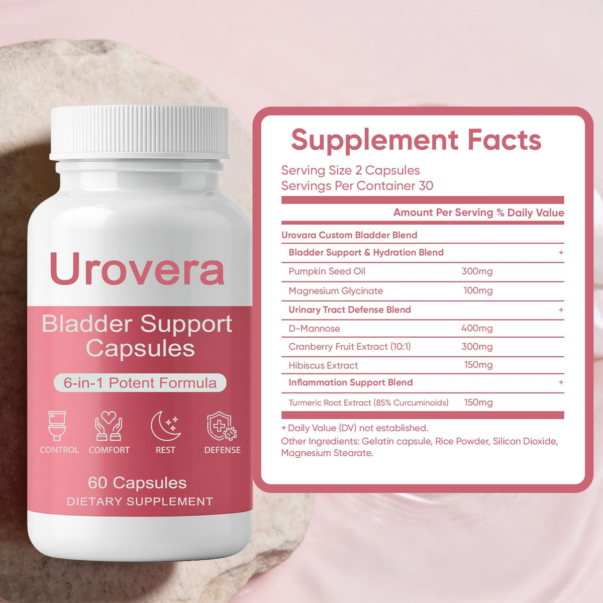 Urovera capsules for bladder health