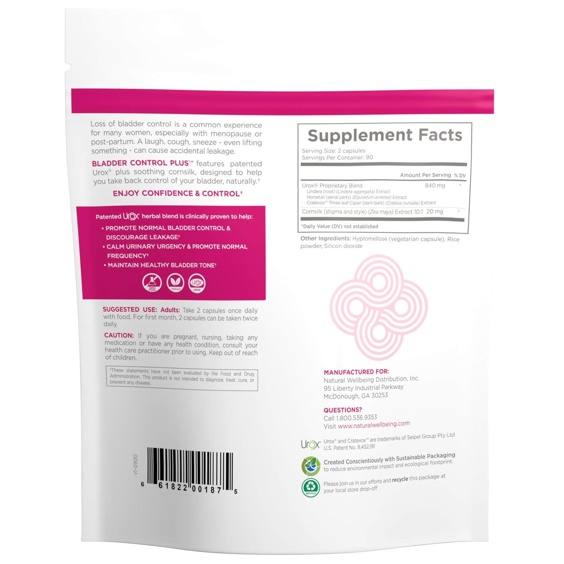 Urox formula for leakage support