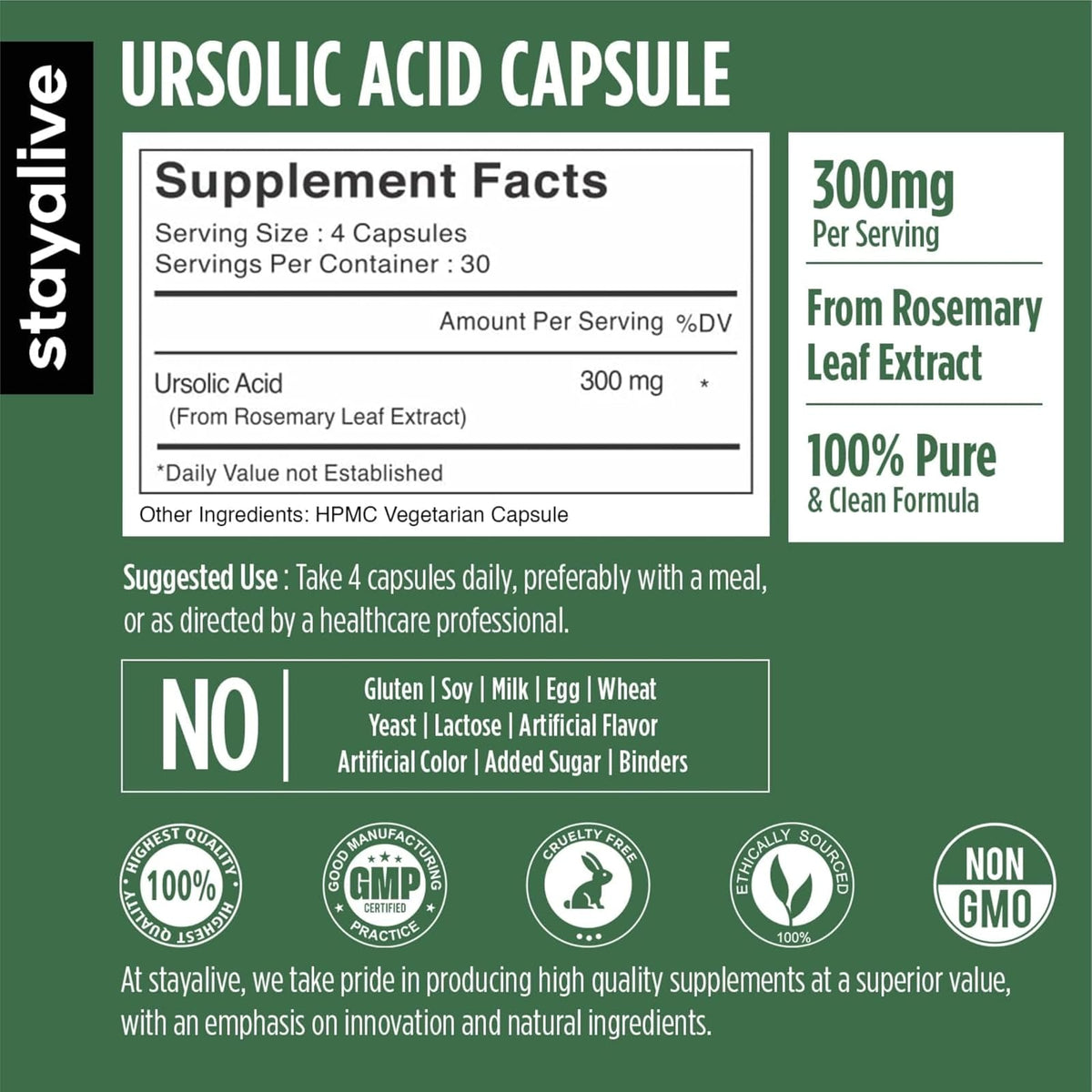 Ursolic Acid multivitamin for women