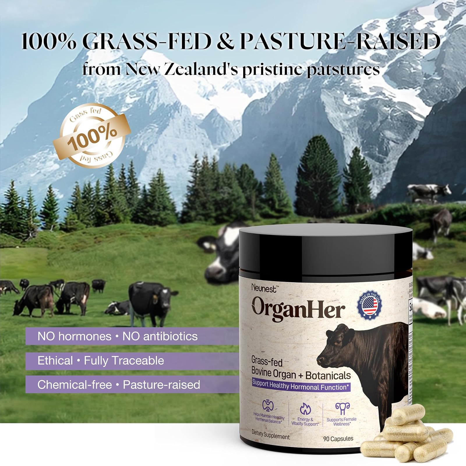 USA made beef liver capsules