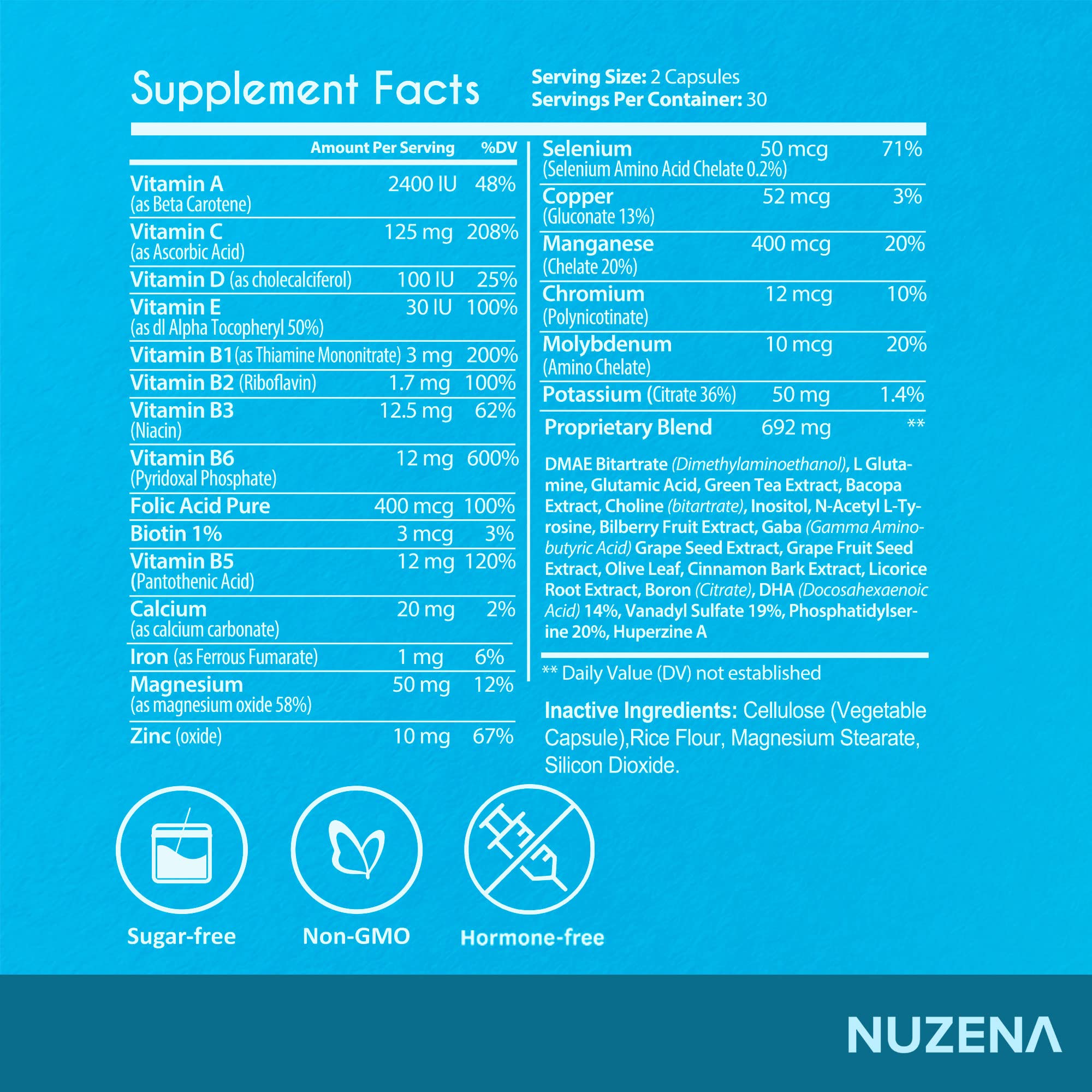 USA made nootropic for brain function