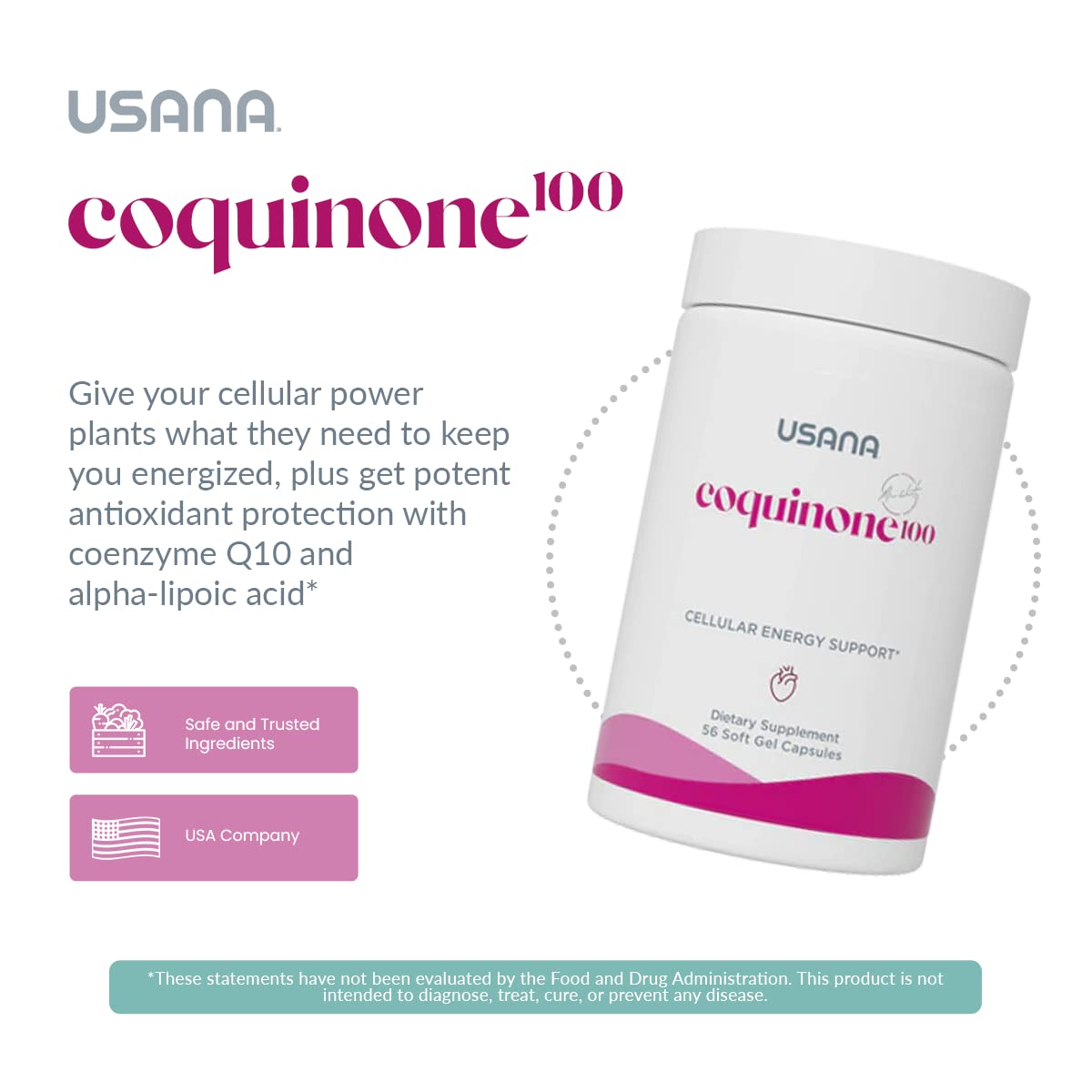 USANA CoQuinone 100 antioxidant benefits
