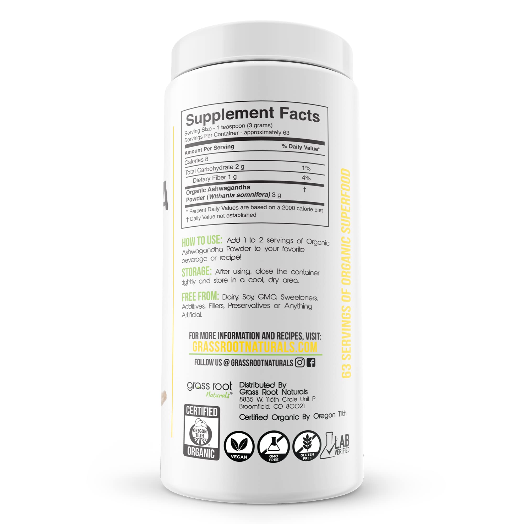 USDA certified ashwagandha for daily use