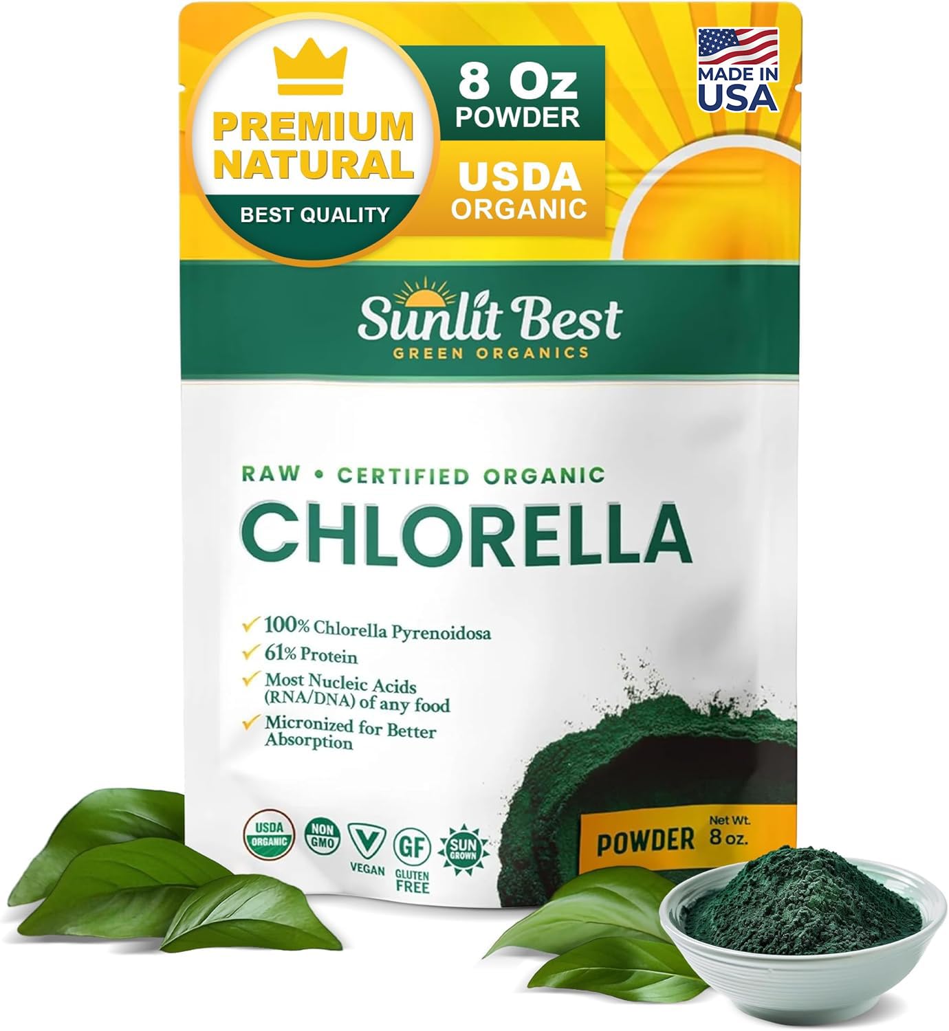 USDA certified chlorella superfood