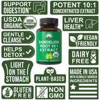 USDA certified dandelion root extract