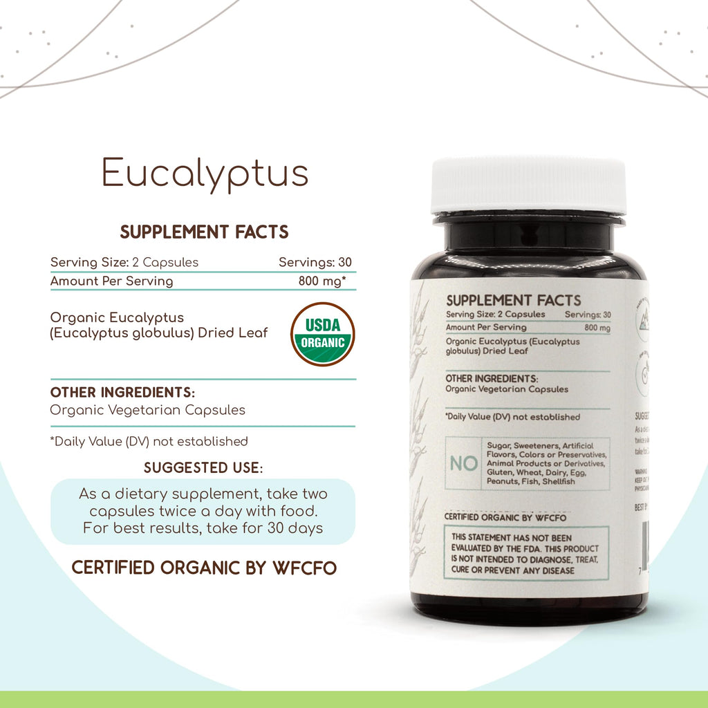 USDA certified eucalyptus capsules