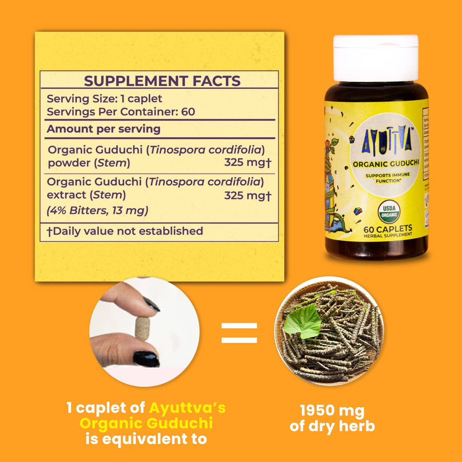 USDA certified immunity booster caplets