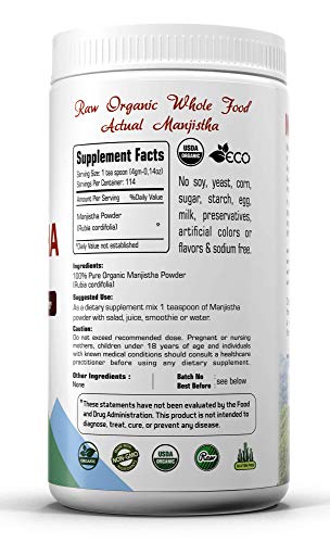 USDA certified manjishtha for quality
