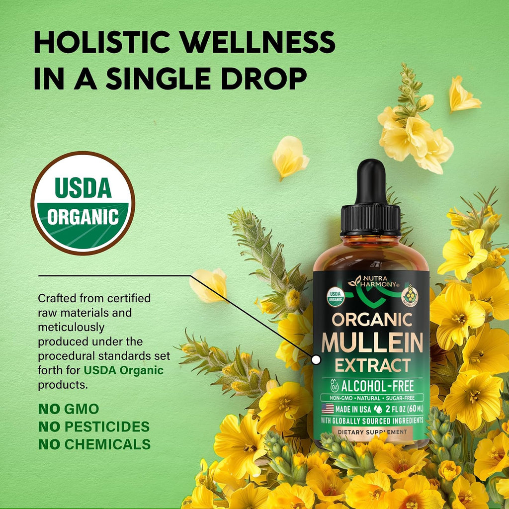 USDA certified mullein herbal remedy