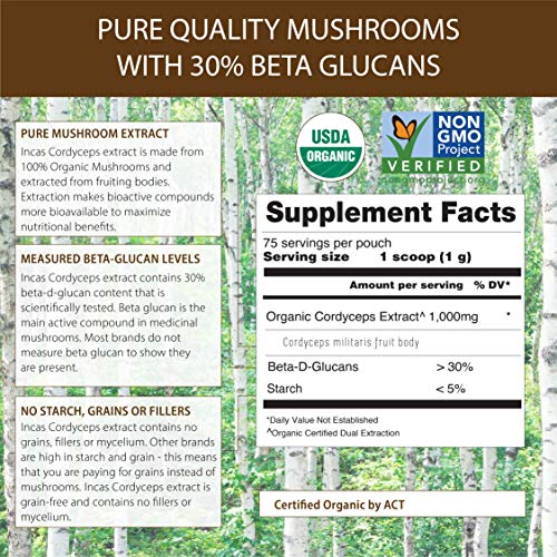 USDA certified mushroom powder