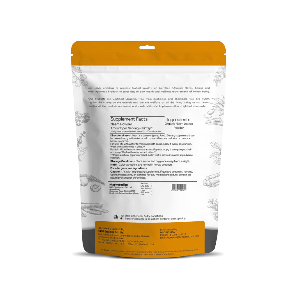 USDA certified neem supplement benefits