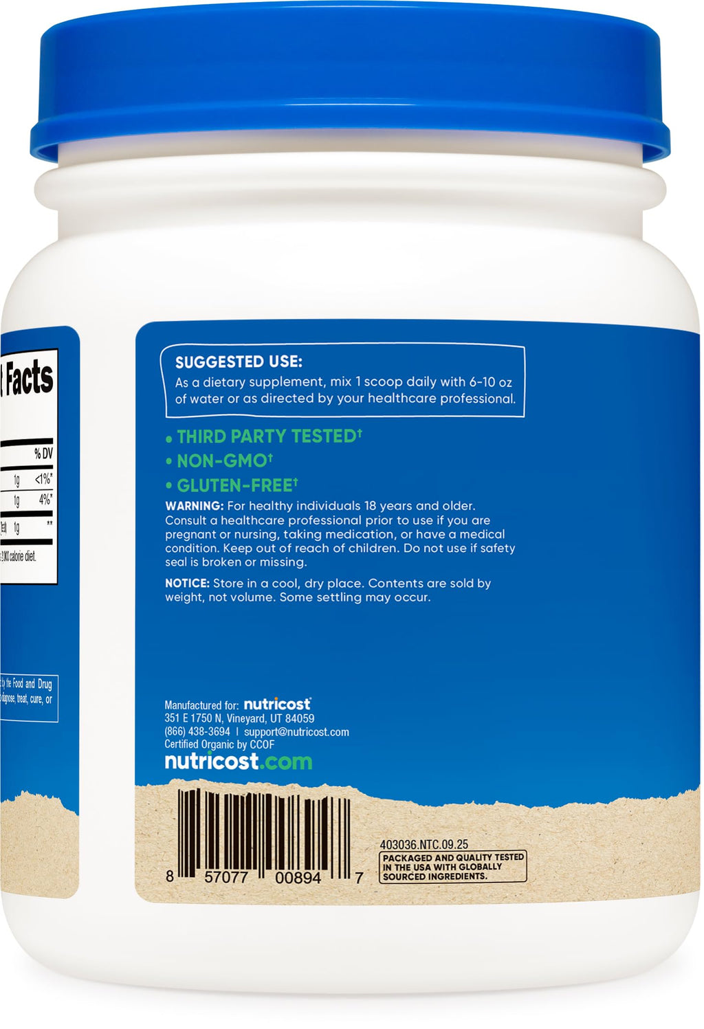 USDA certified organic alfalfa benefits