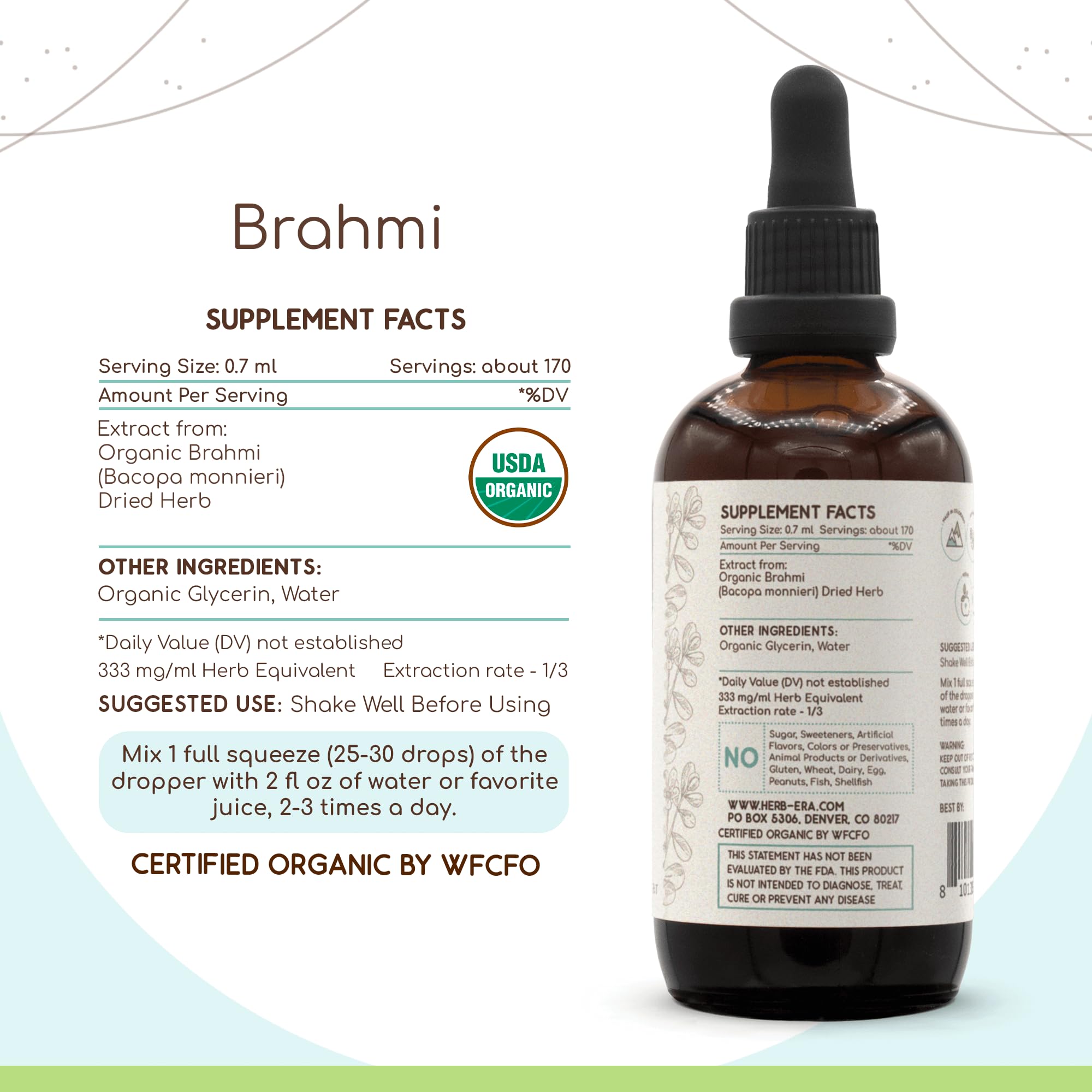 USDA certified organic bacopa