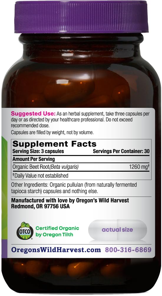USDA certified organic beet root