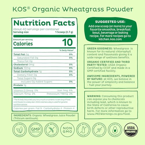 USDA certified organic chlorophyll product