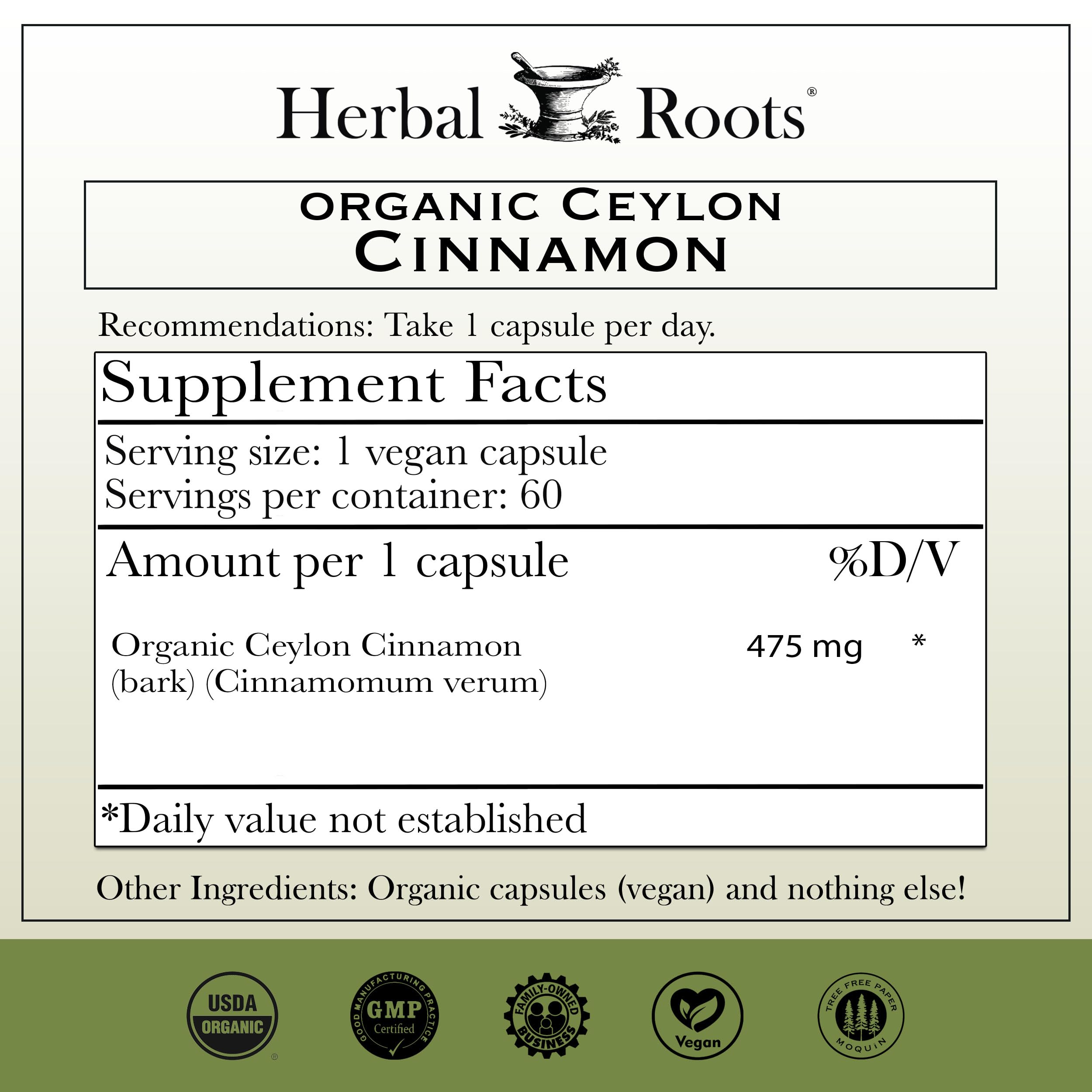 USDA certified organic cinnamon