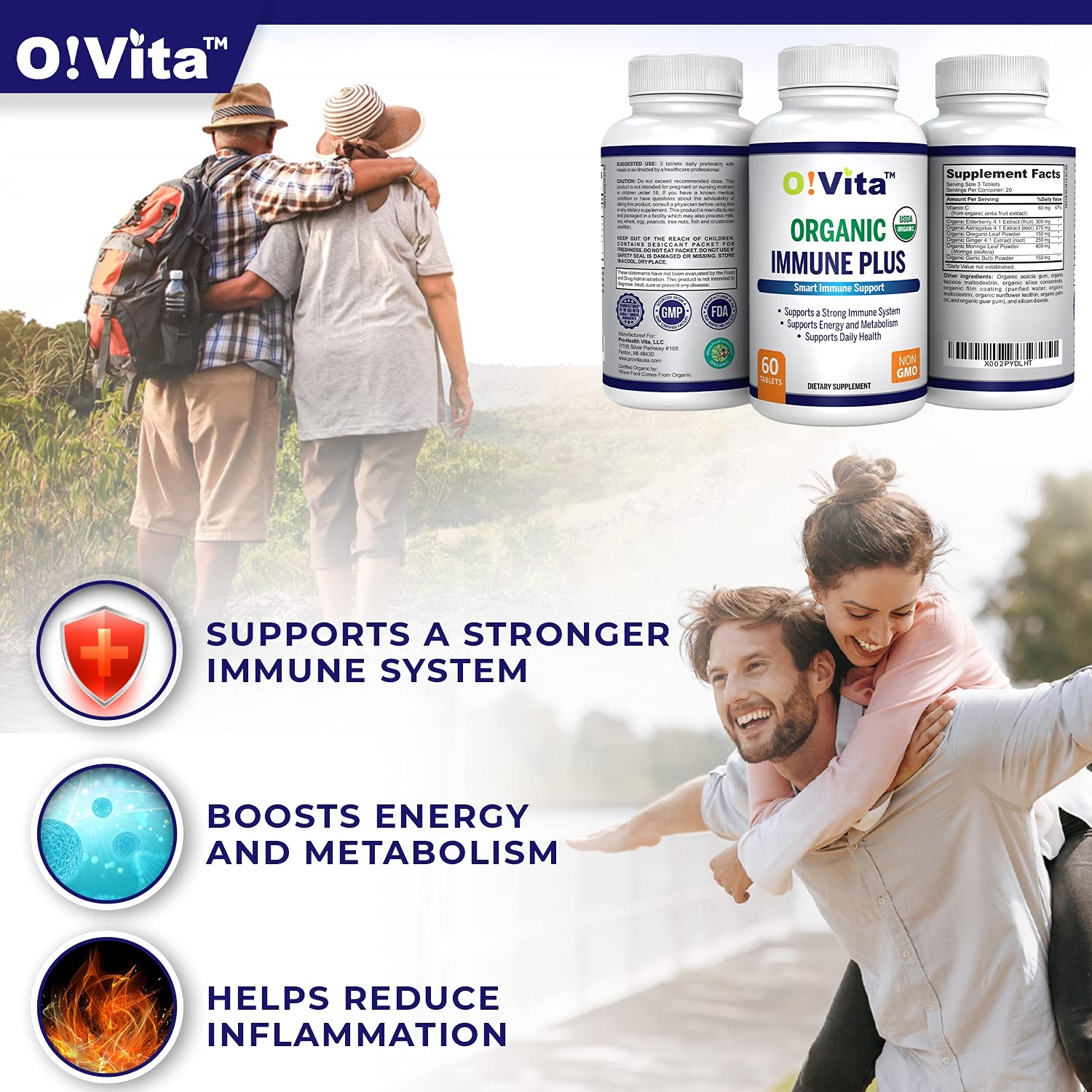 USDA certified organic elderberry tablets