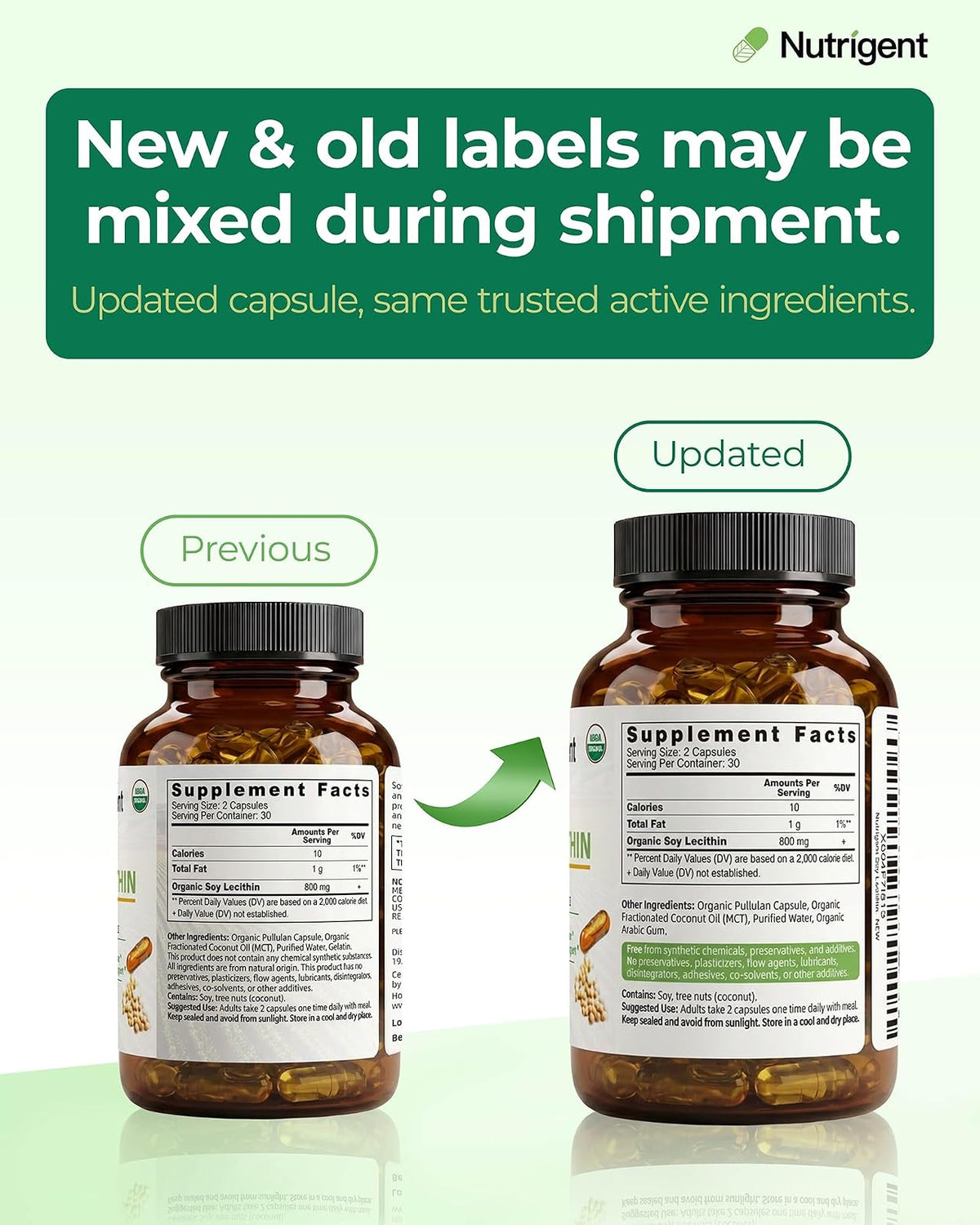 USDA certified organic lecithin
