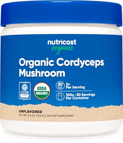 USDA certified organic mushroom powder