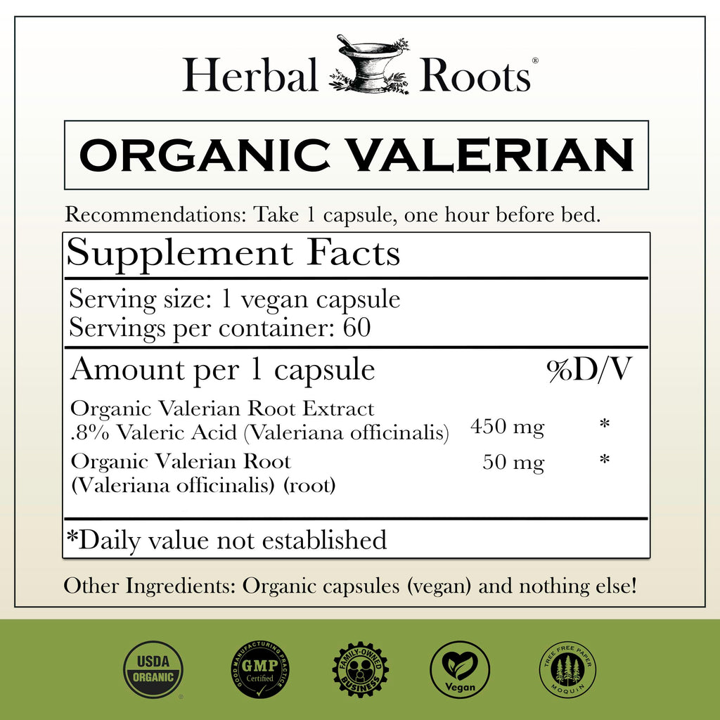 USDA certified organic valerian