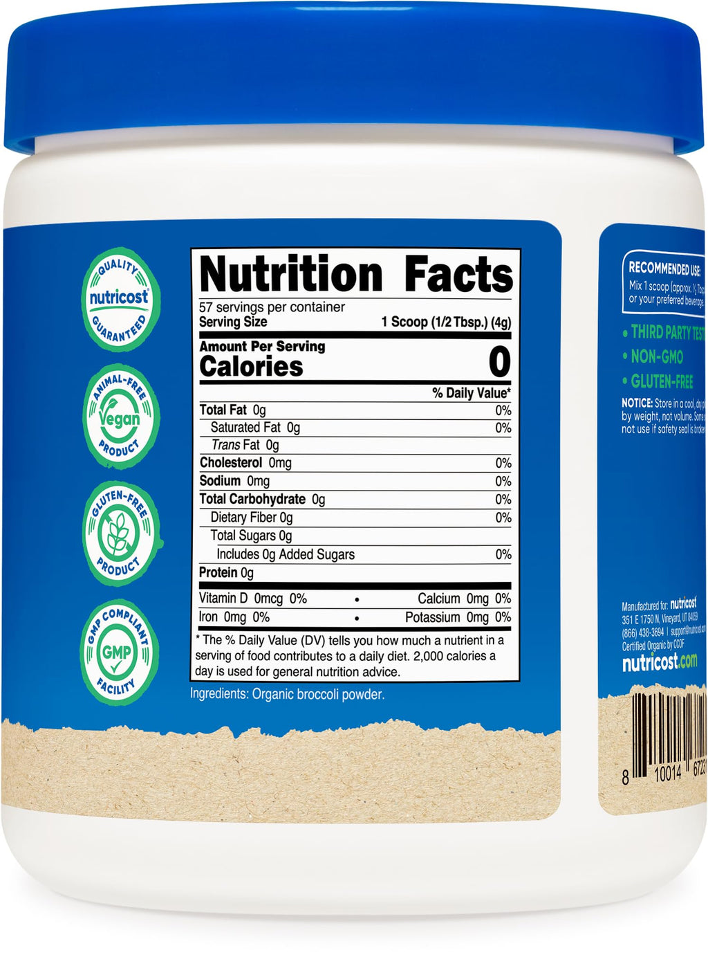 USDA certified organic vitamin powder