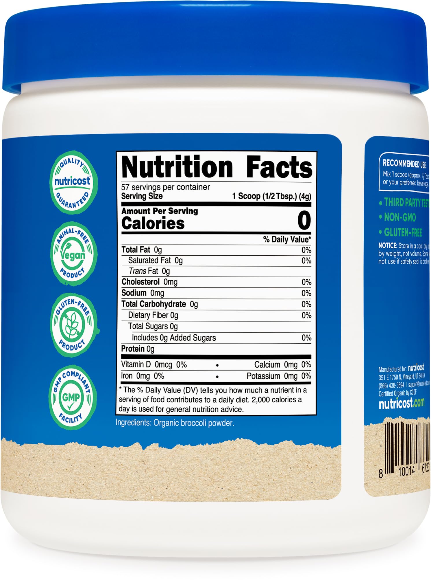 USDA certified organic vitamin powder