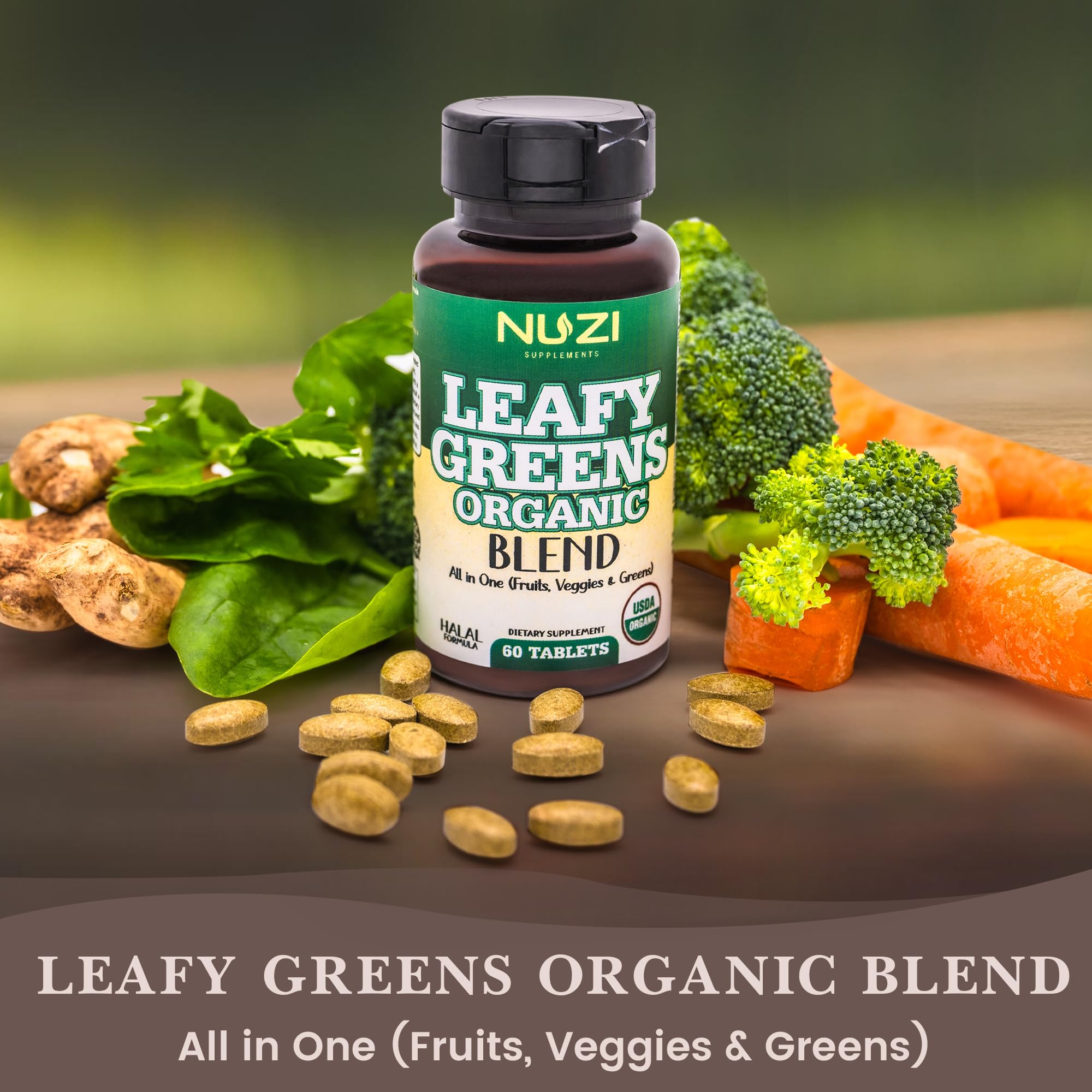 USDA certified organic vitamin tablets