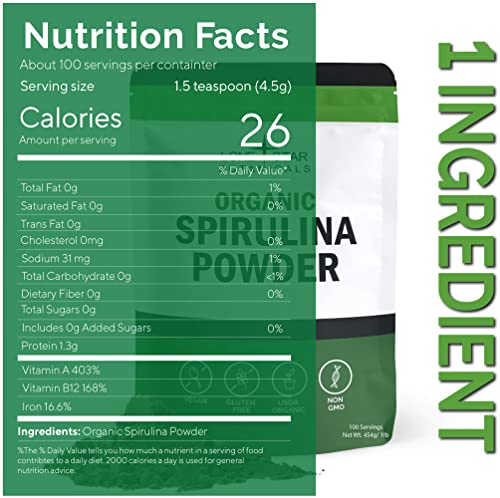 USDA certified spirulina for wellness