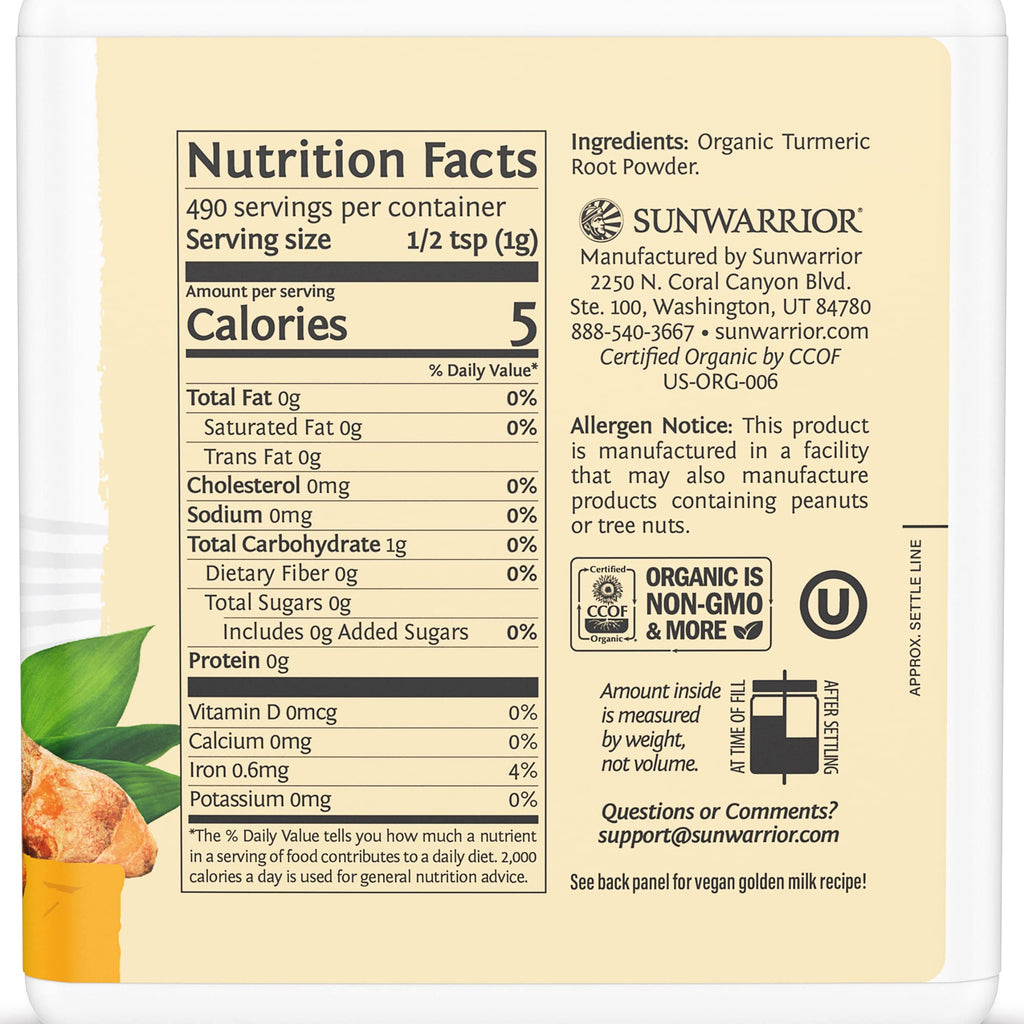 USDA certified turmeric superfood