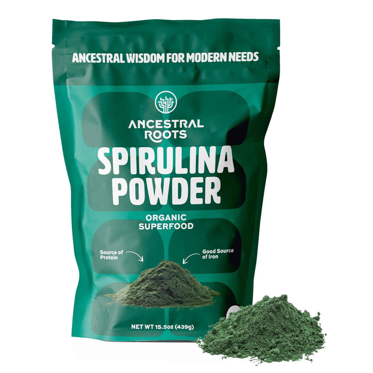 USDA certified vegan spirulina supplement