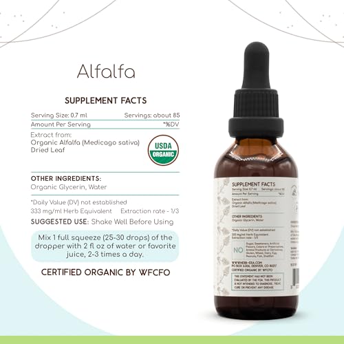 USDA organic alfalfa for immune support