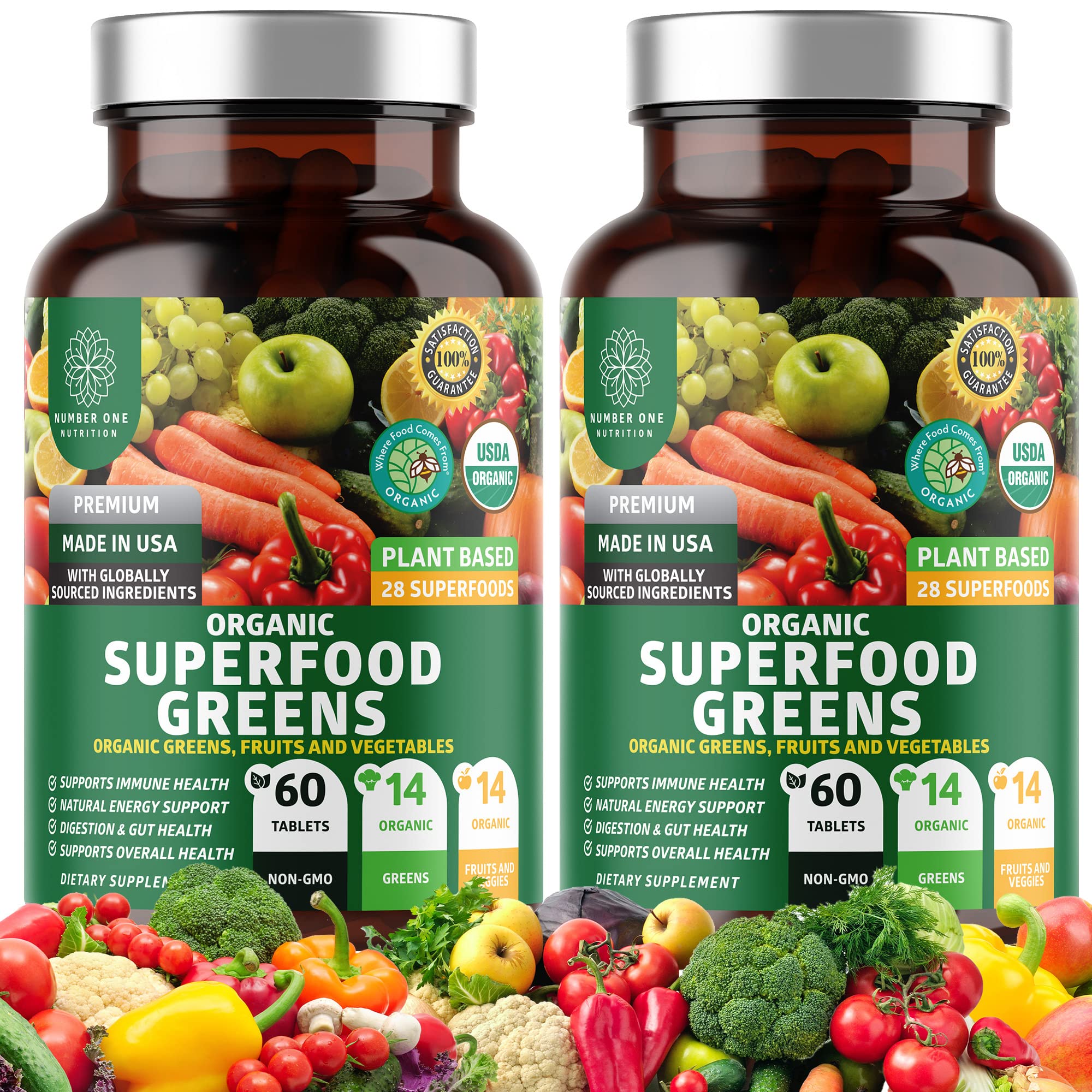 USDA organic alfalfa supplement tablets