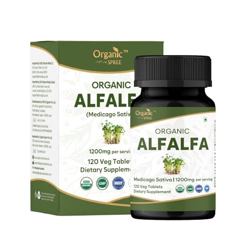 USDA organic alfalfa tablets for wellness
