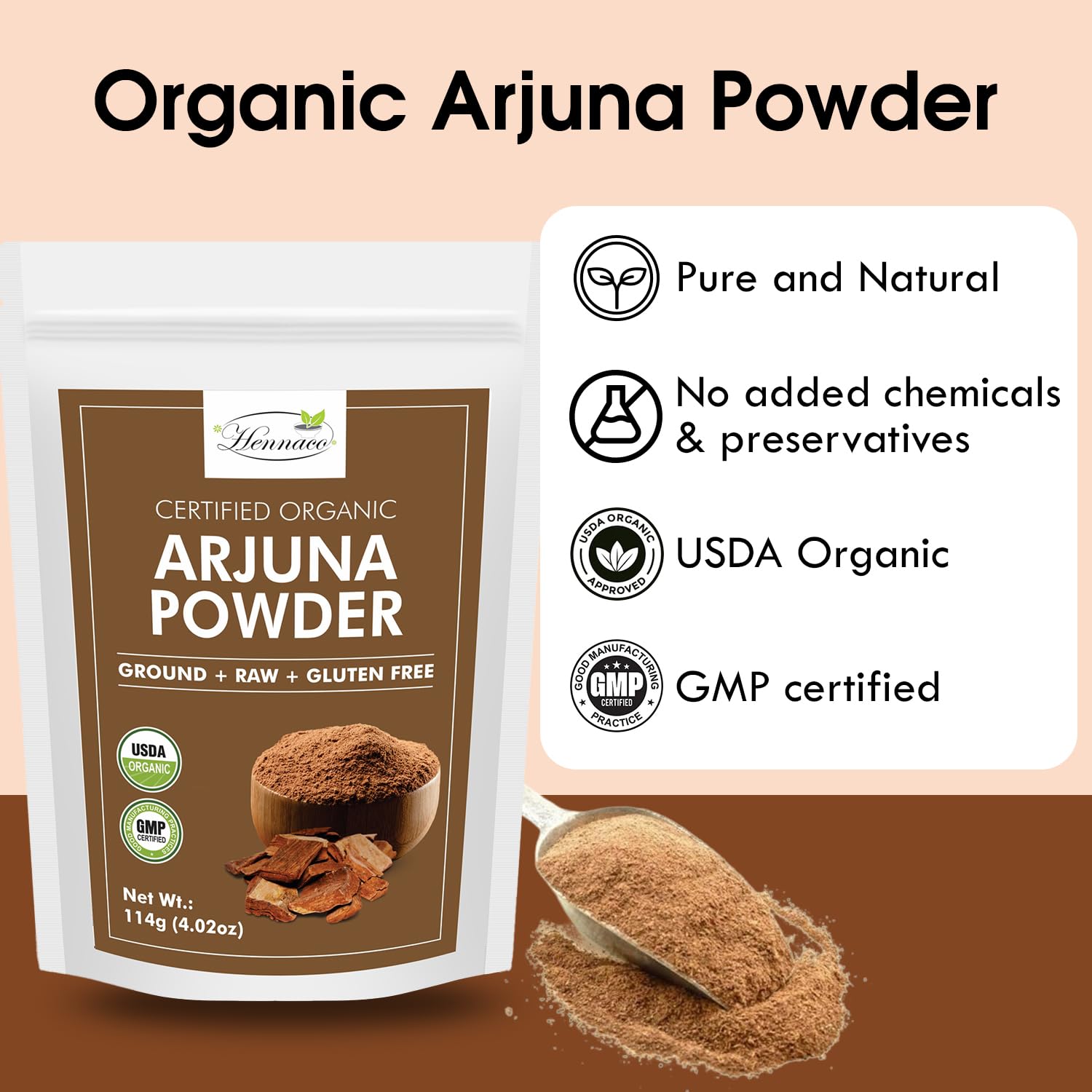 USDA organic arjuna powder benefits