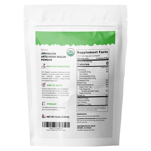 USDA organic artichoke inulin source