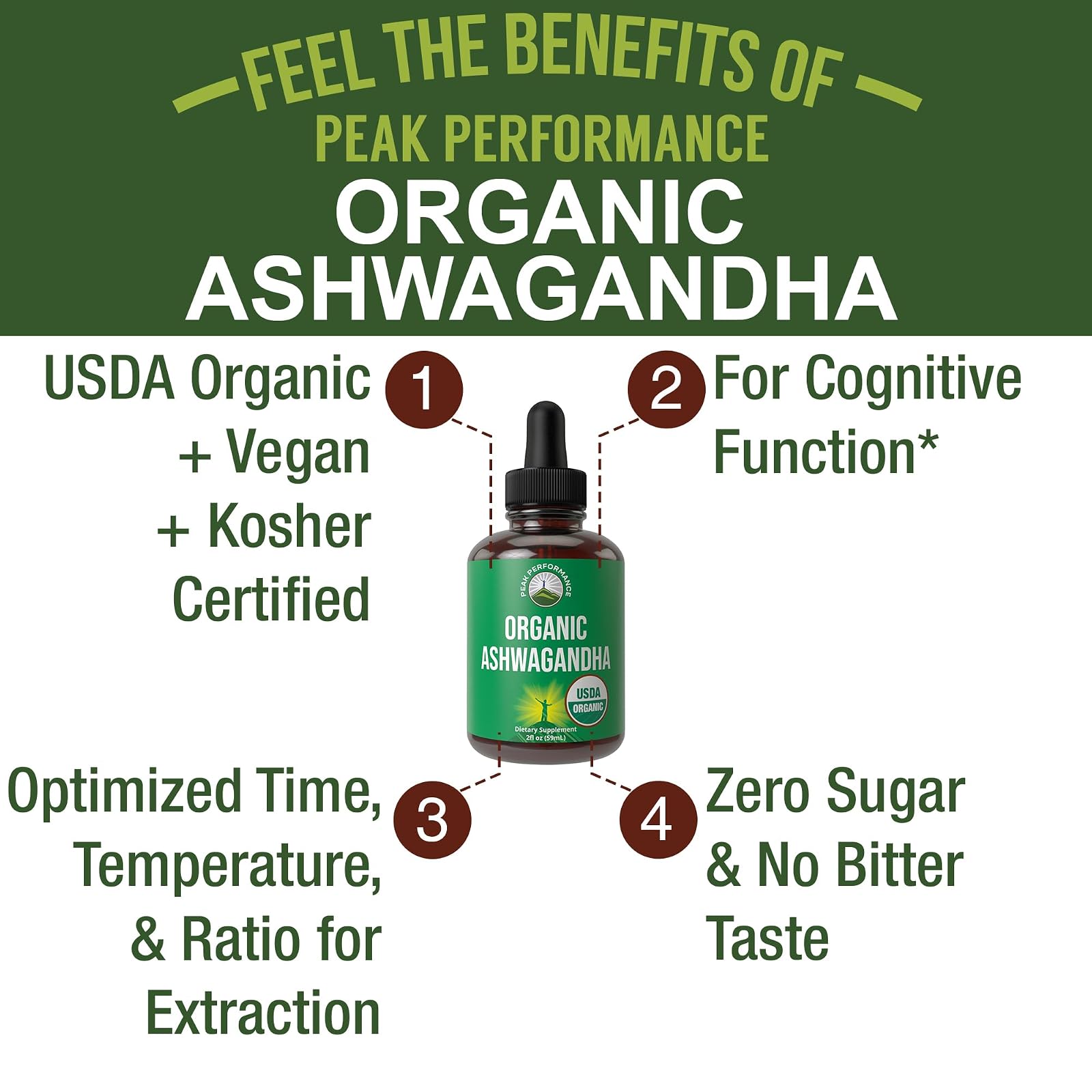 USDA organic ashwagandha herbal supplement