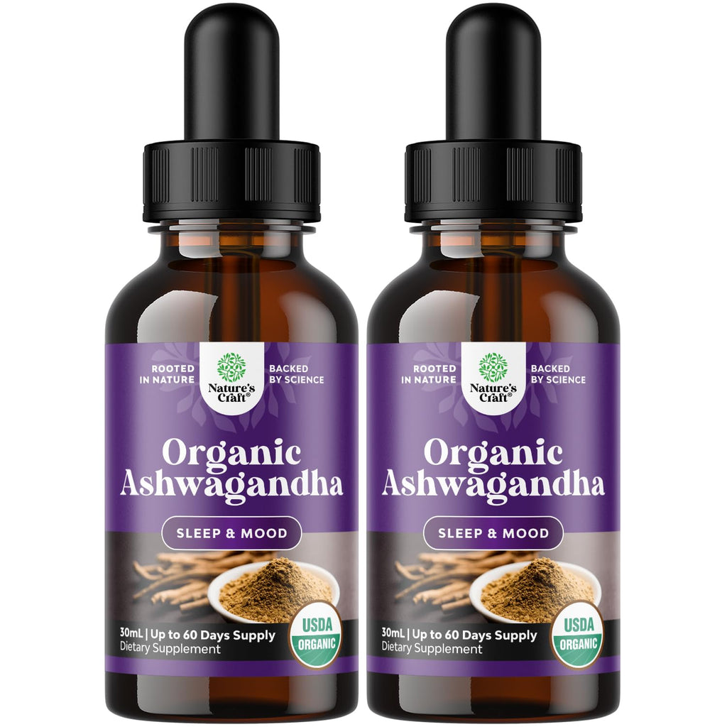 USDA organic ashwagandha liquid drops