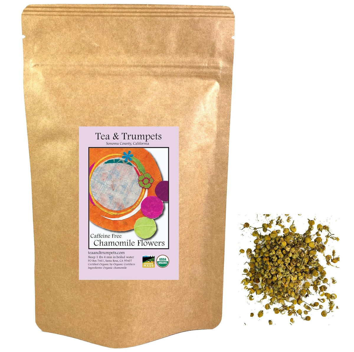 USDA Organic chamomile tea for relaxation