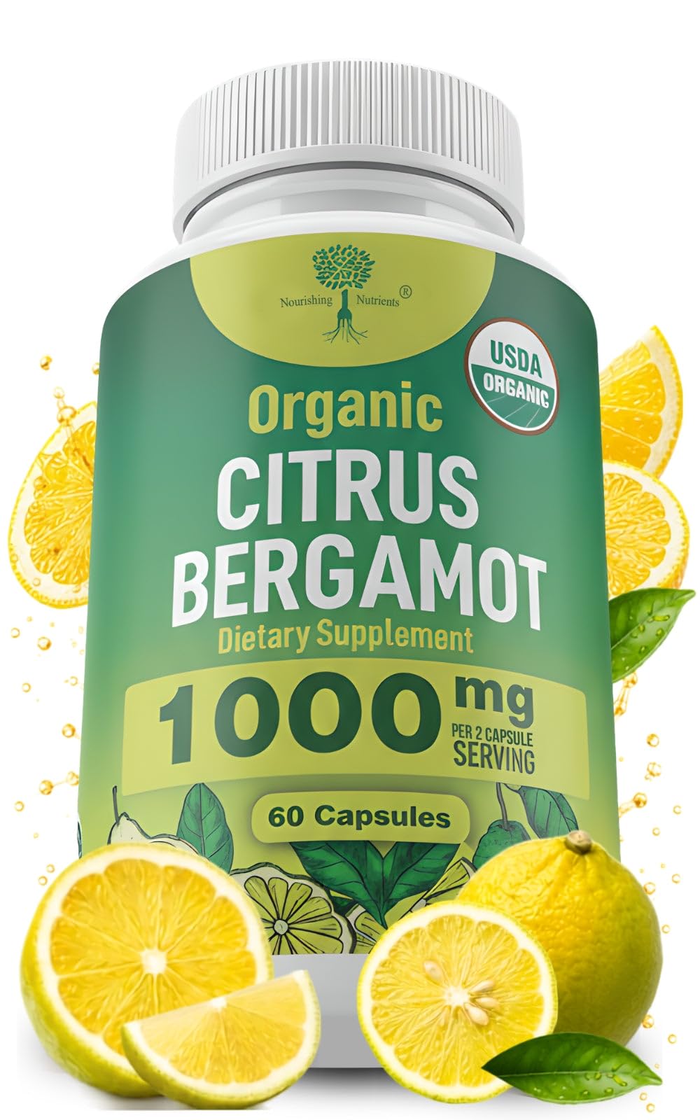 USDA organic citrus bergamot capsules