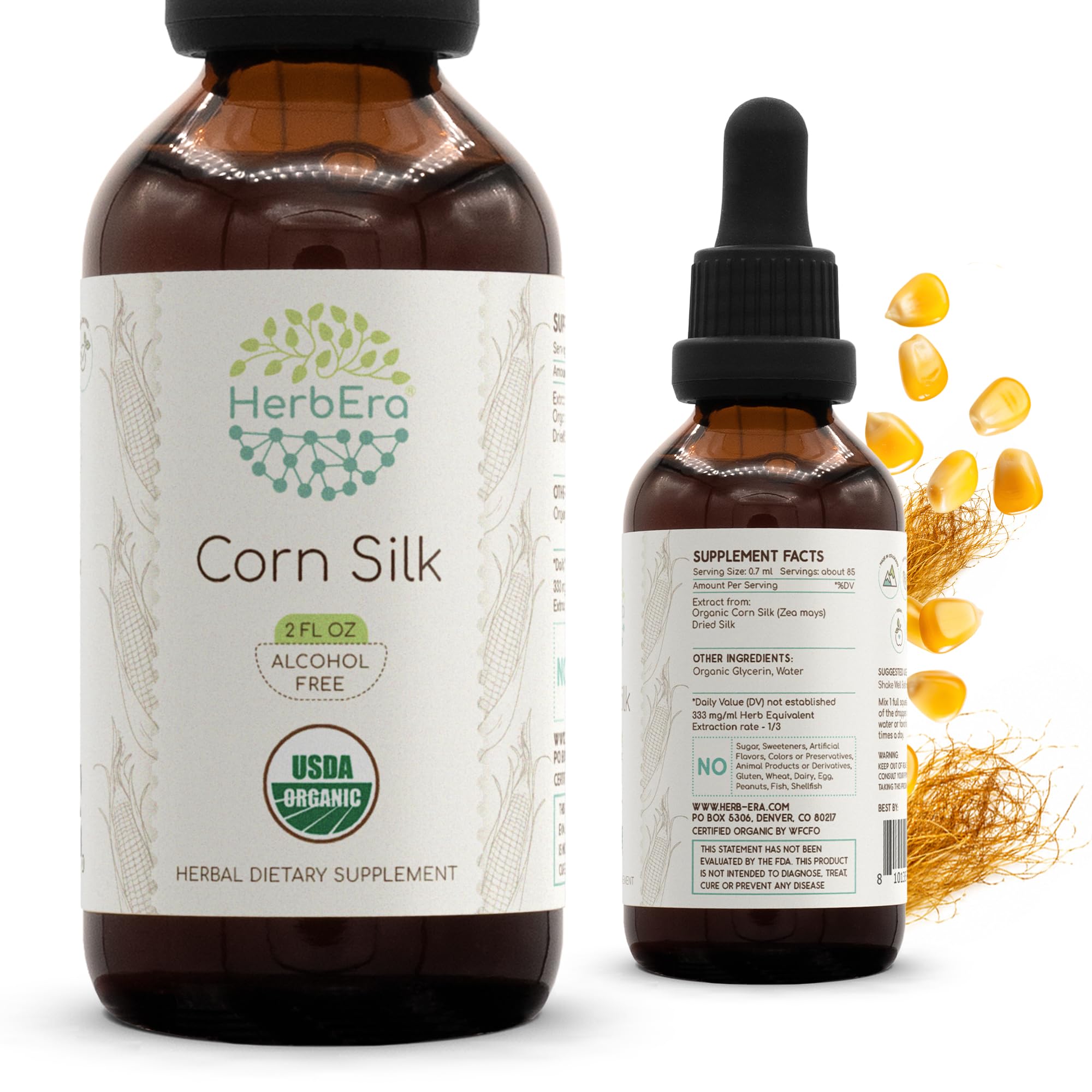 USDA organic corn silk tincture