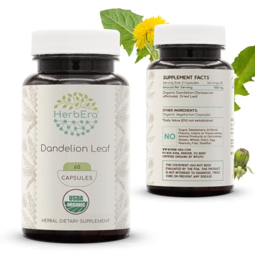USDA organic dandelion leaf capsules
