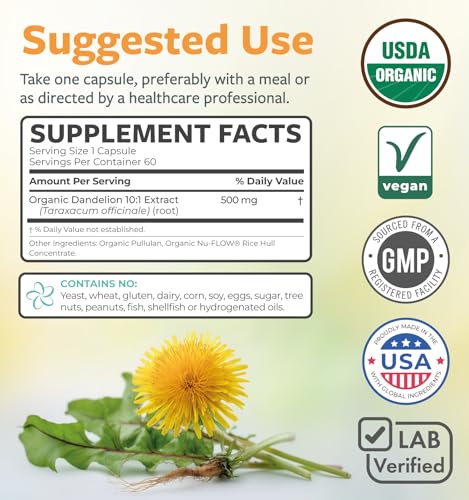 USDA organic dandelion root formula