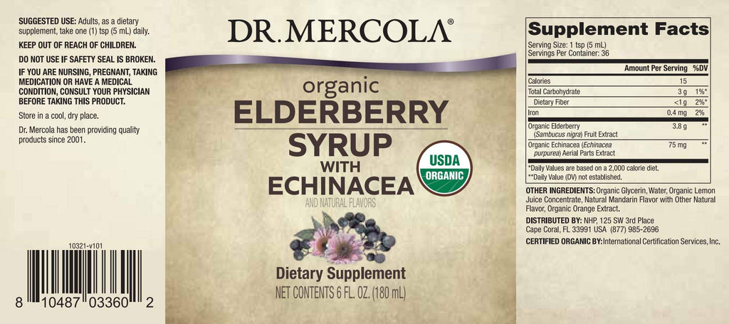 USDA organic elderberry syrup Canada